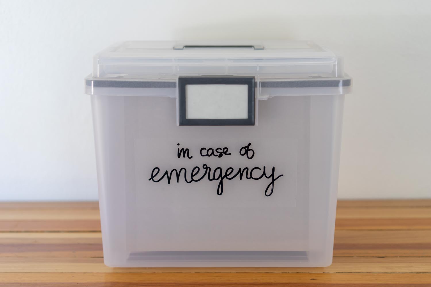 In Case of Emergency - Professional Organizing